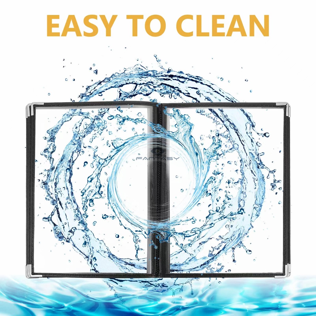 6 Pages 12 Faces A4 Transparent Menu Covers Restaurant Menu Folder Menu ...