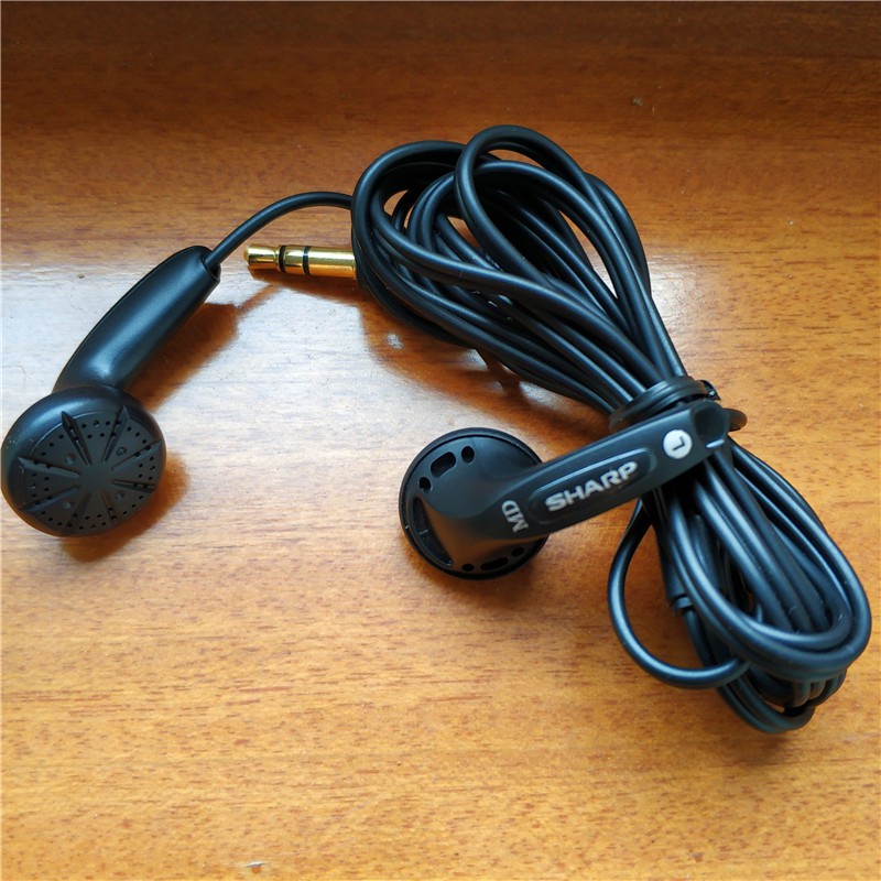 DIY SHARP MD Flat Head Earbuds CD player HiFi fever Earphone | Shopee ...