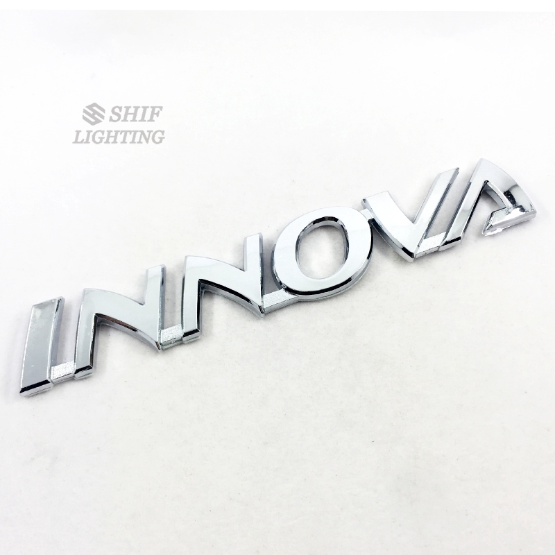 1 x ABS Chrome INNOVA Letter Logo Car Auto Rear Emblem Badge Sticker ...