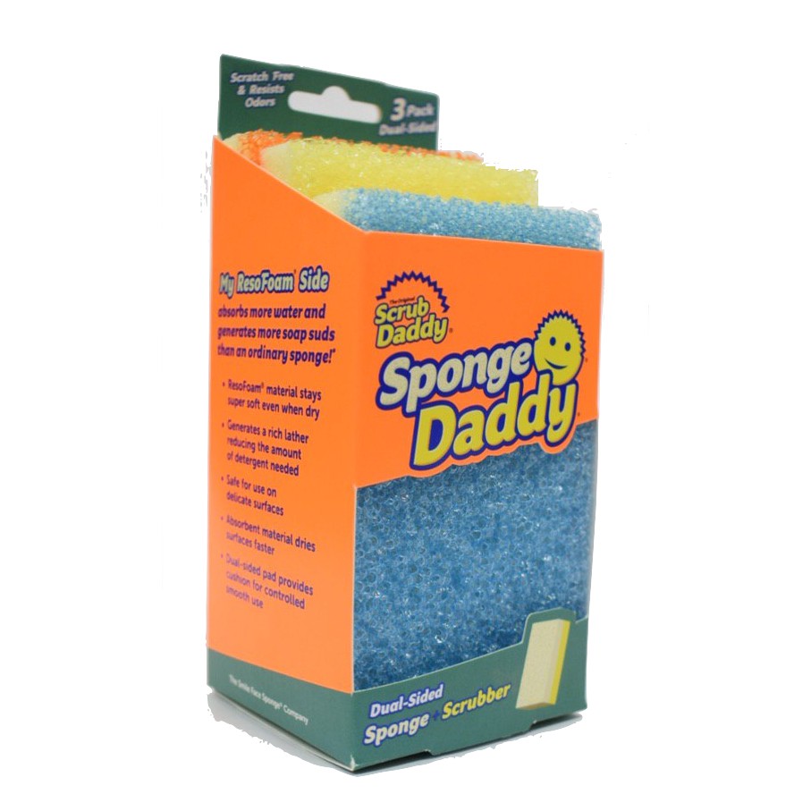 Sponge Daddy Dual Sided Scrubber + Sponge | Shopee Philippines
