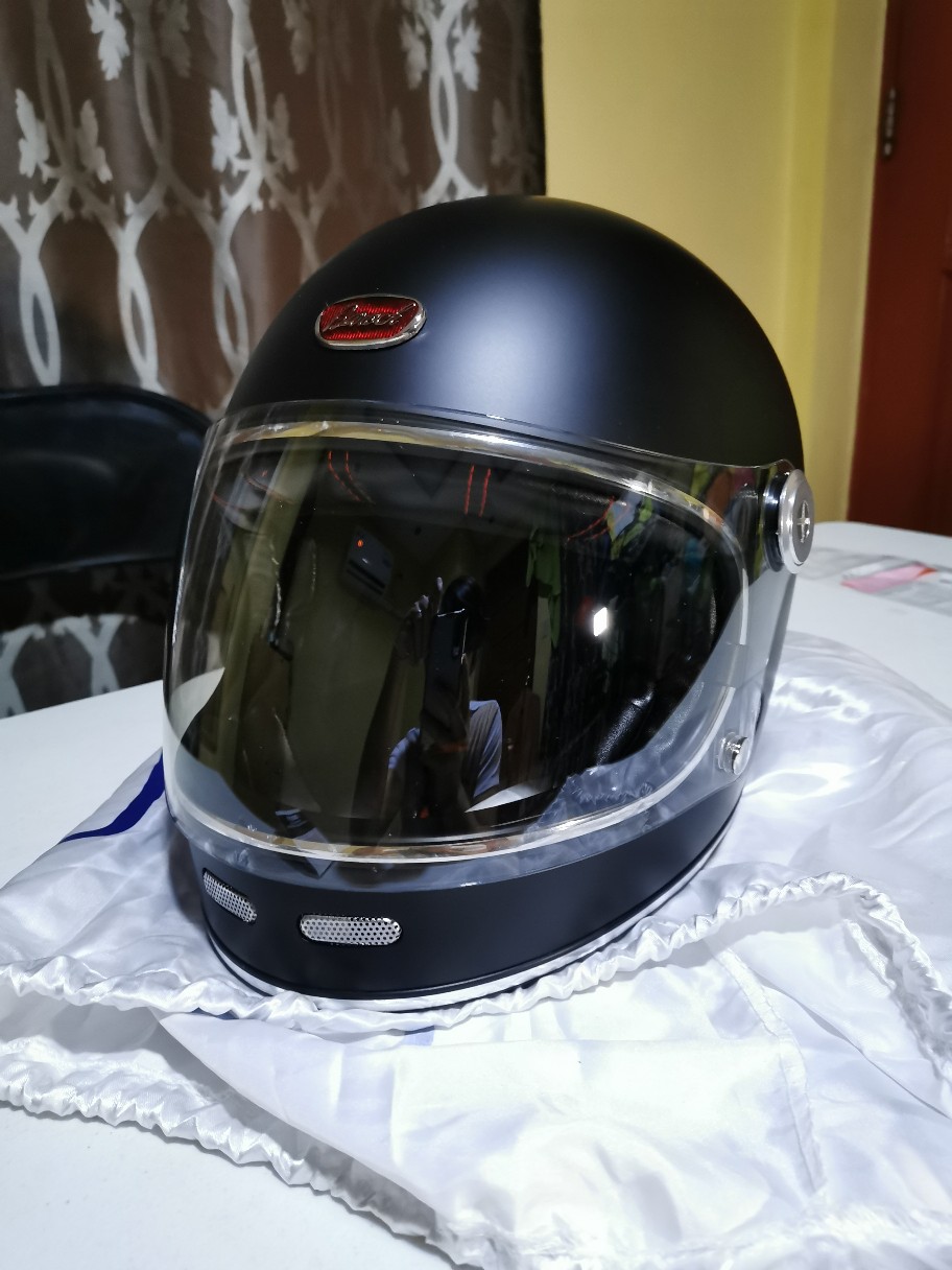BEON retro motorcycle carbon fiber fiberglass helmet full face helmet ...