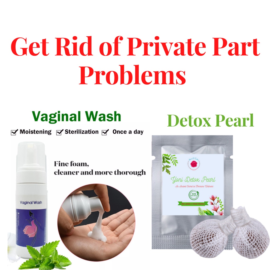 BUNDLE 3pcs Detox Pearl + Feminine Wash Discharge Toxins Gynecological ...