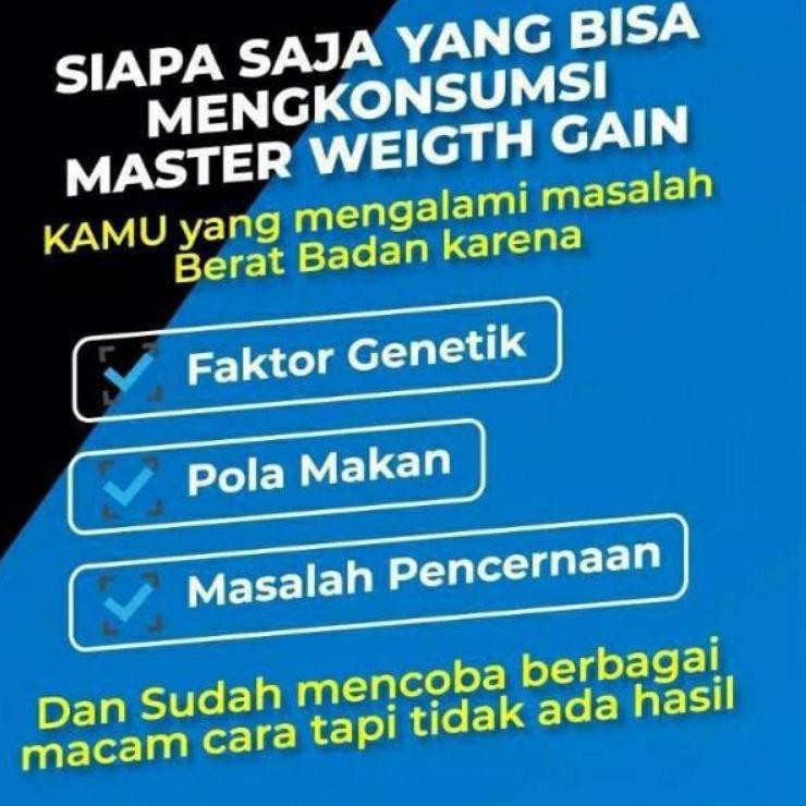 Men Master Weight Gain Mw Best Original Fattening Supplement 100% ...