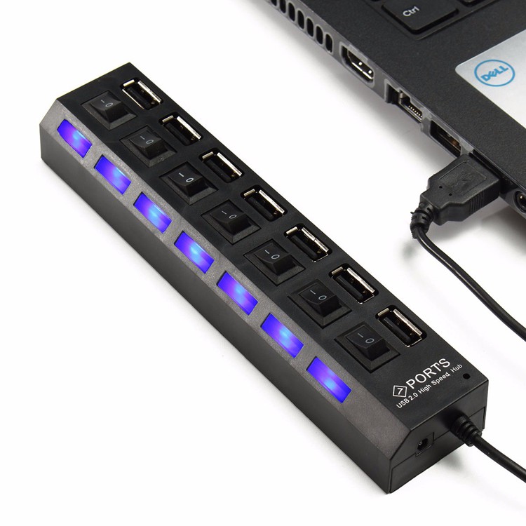 7-Port Hi-Speed USB 2.0 Hub High Speed Adapter with Switch | Shopee ... 7-Port Hi-Speed USB 2.0 Hub High Speed Adapter with Switch | Shopee ...