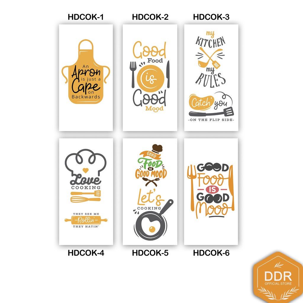 Wall Decoration Poster Food Kitchen Cooking Decoration Kitchen Display ...