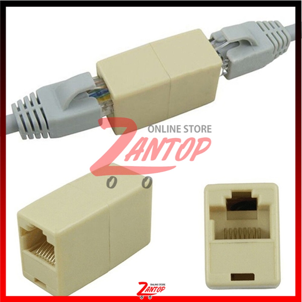 Rj45 Coupler Female To Female Ethernet Network Cable LAN Connector ...