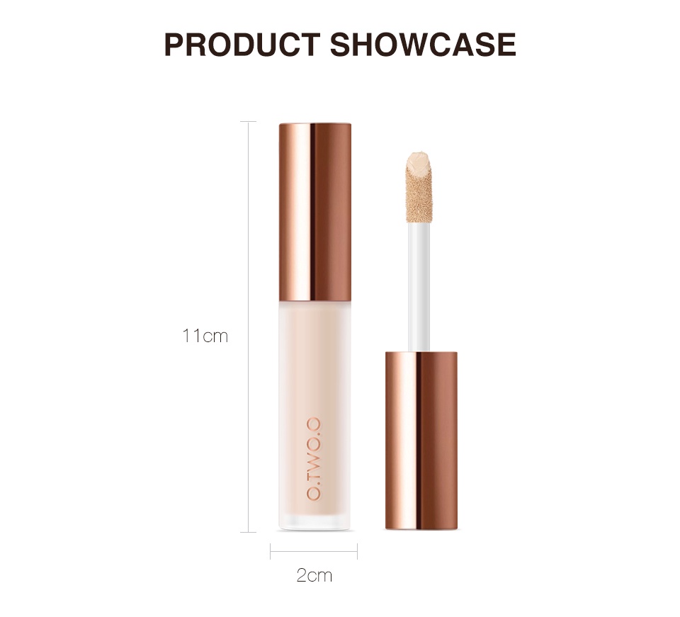 O.TWO.O Liquid Concealer Primer Waterproof High Coverage Natural Long ...