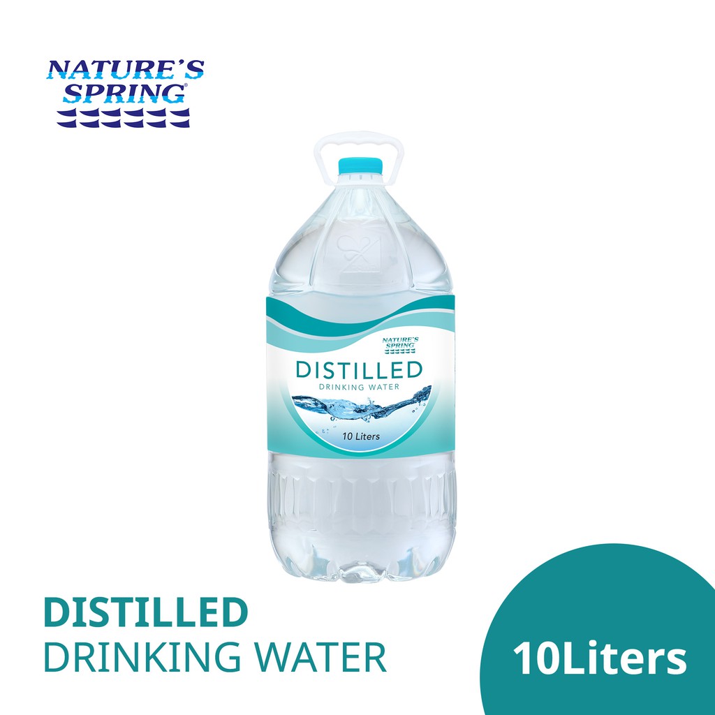 Nature's Spring Distilled Water 10 Liters | Shopee Philippines