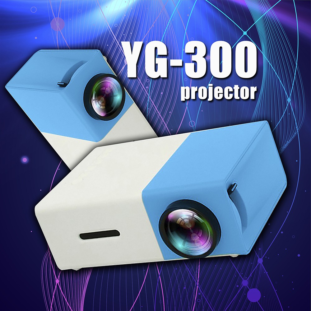 YG-300 HD Projector 1080P Led Home 600 Lumens Mini Portable Projector ...