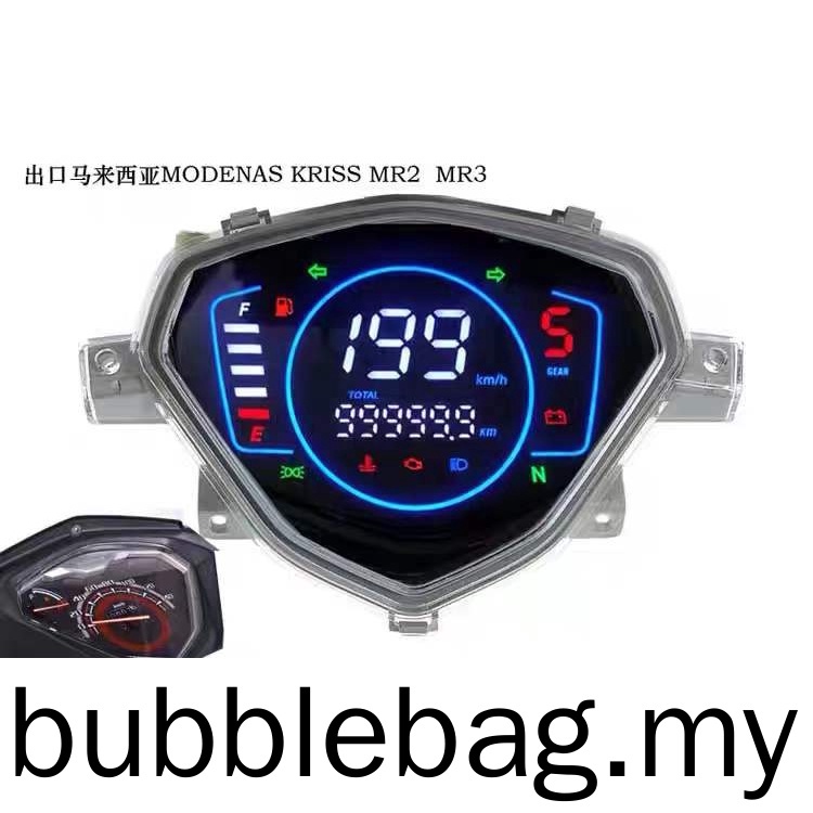 MODENAS KRISS MR2 MR3 Rusi Yuri 110 Digital meter Speed Meter Odometer Assy Ready stock | Shopee ...