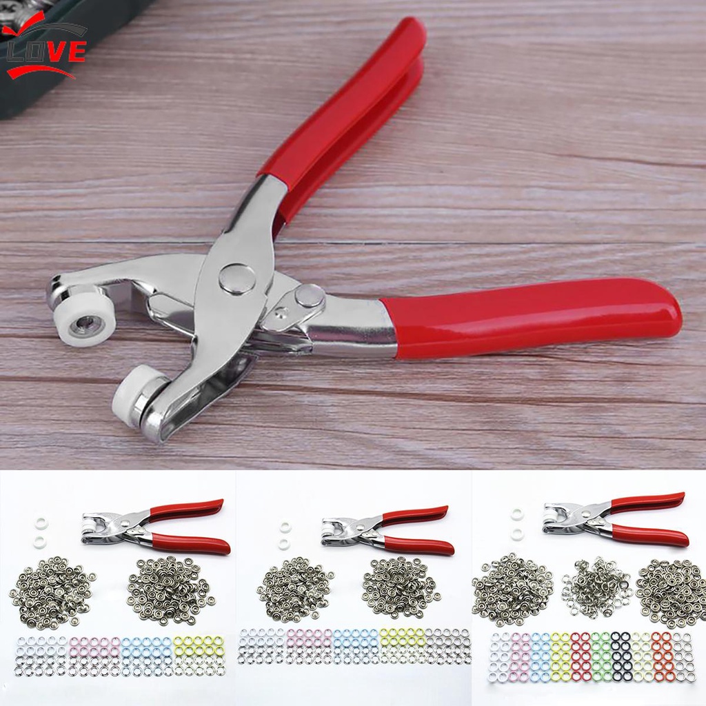 400Pcs Eyelet Setting Plier Grommet Button Leather Cloth Shoe Bag Belt ...