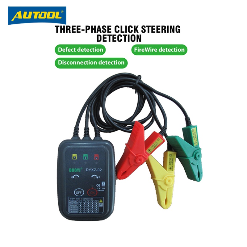 AUTOOL Non-Contact Phase Rotation Tester 3 Phase Motor Rotation ...