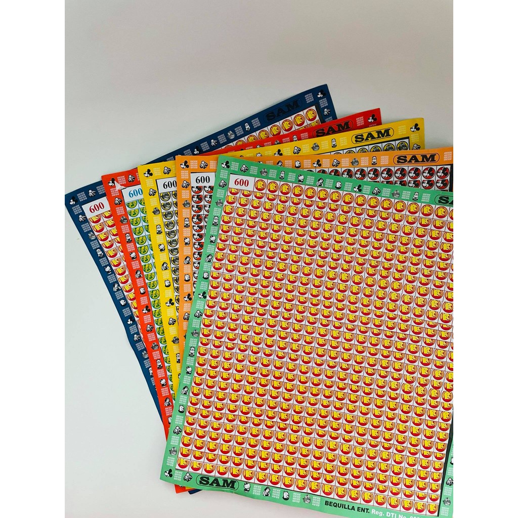 5 pcs Bunutan pad - Bunot pad - Palabunutan number pad - Bunutan number ...