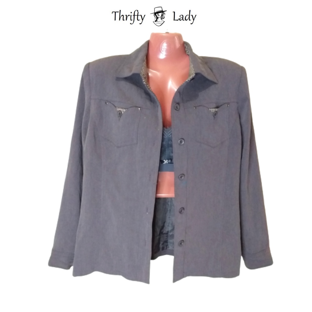 Soft Denim Blazer 2 (Blazer/Jacket) | Shopee Philippines