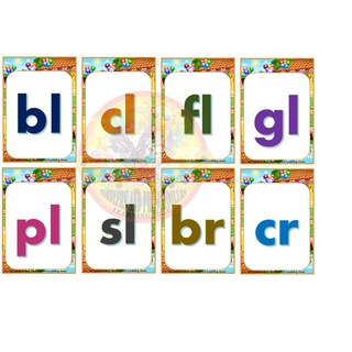Consonant Blends and Digraphs Flip cards | Laminated | Word Builder| 94 ...