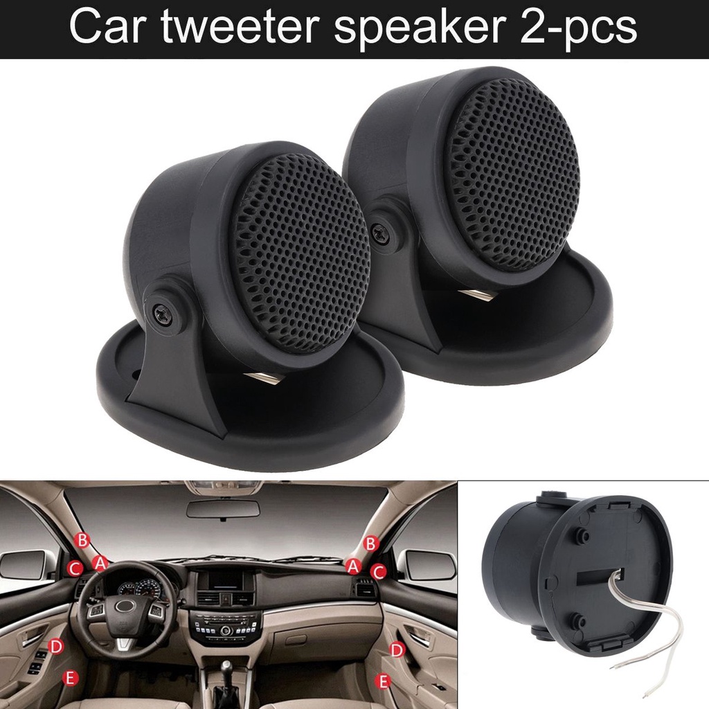 2pcs 20W Car Tweeter High Efficiency Mini Dome Tweeter Speakers for Car ...