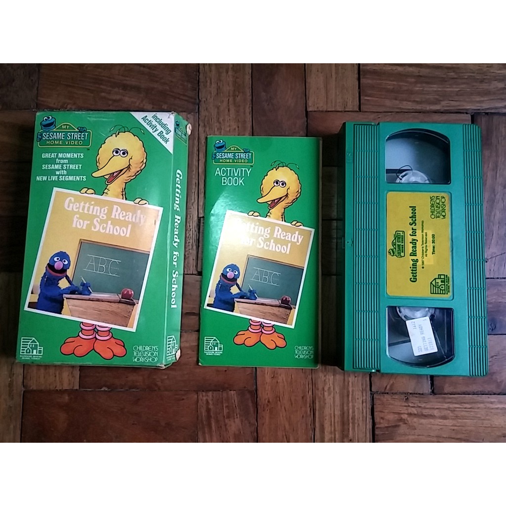 Sesame Street Getting Ready To Read Vhs