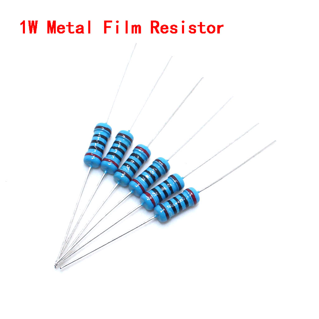 200pcs/Lot 1W 2W Metal Film Resistor 1% 100R~1K 150R 200R 220R 300R ...