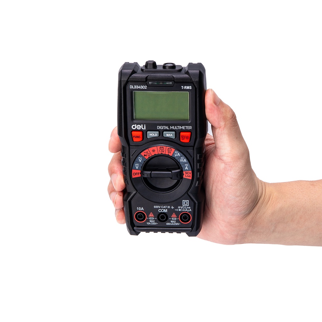 Deli Digital Multimeter Tester Electrical Multimeter Tester DC/AC ...
