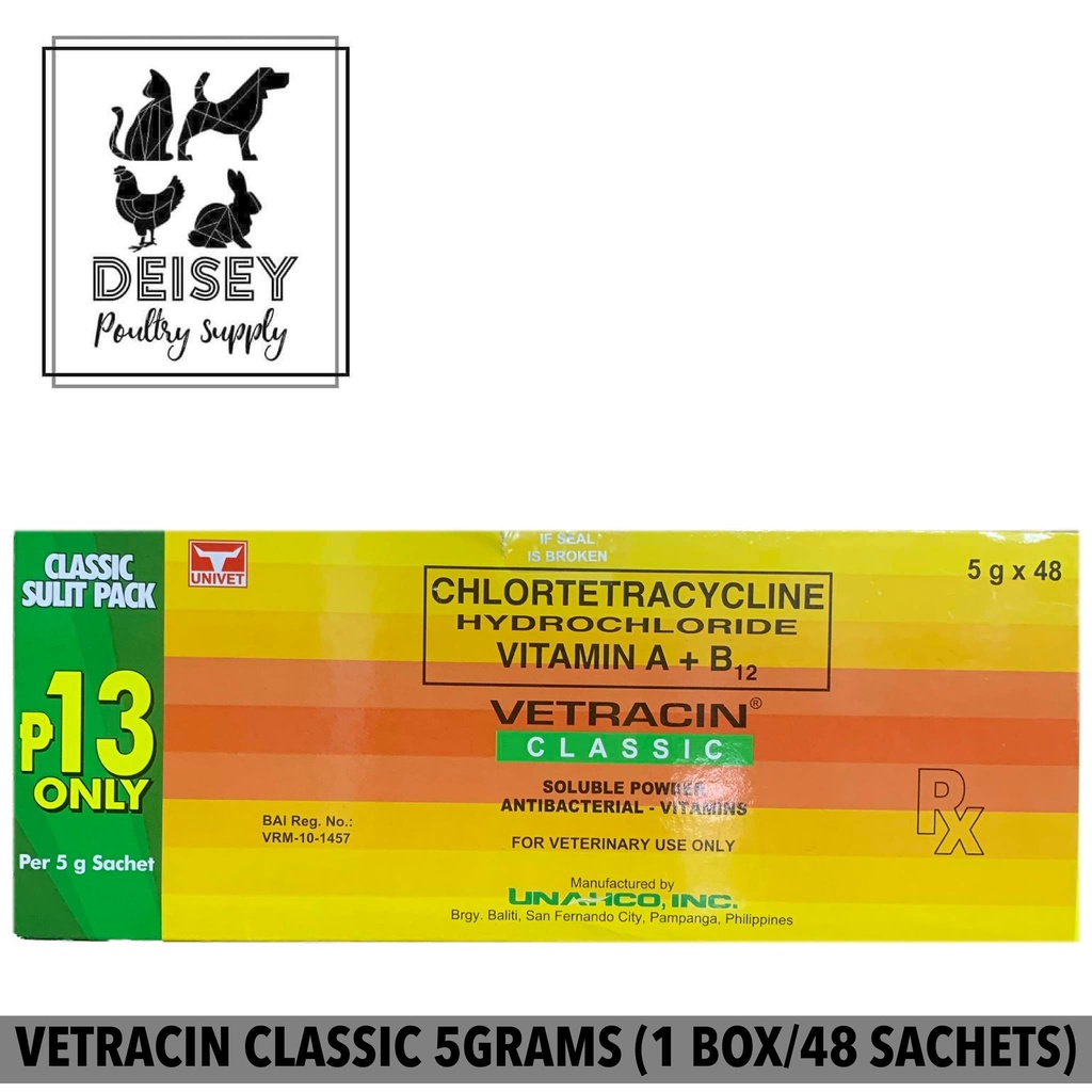 Vetracin Classic Powder 5g (1 Box/ 48 Sachets) | Shopee Philippines