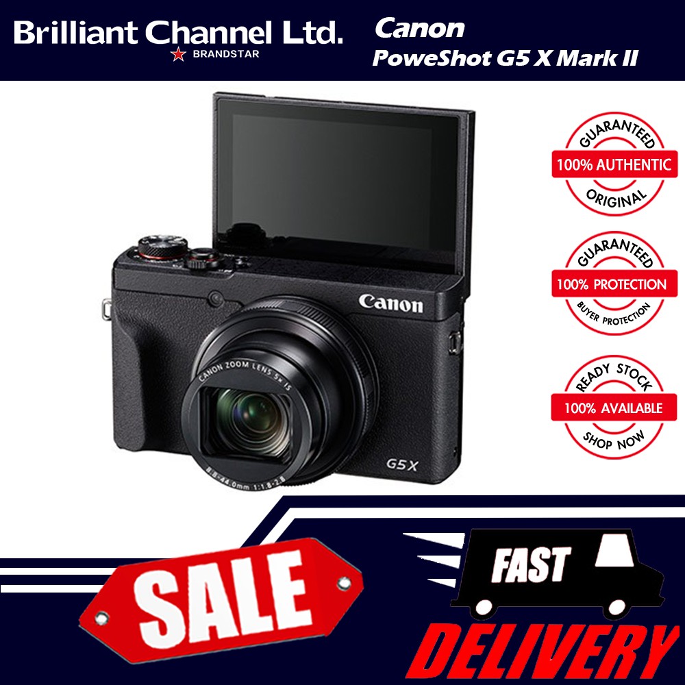 Canon PowerShot G5X Mark II Digital Camera designed 24-120mm f/1.8-2.8 ...
