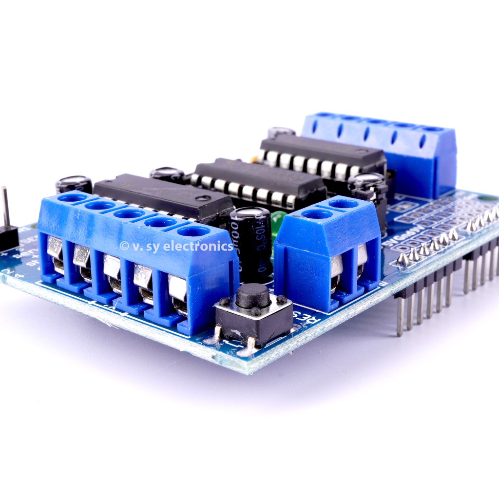 L293D DC Motor Driver Shield for Arduino UNO and MEGA Stepper ...