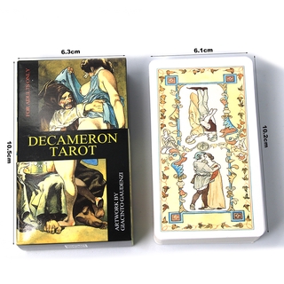 78pcs Decameron Tarot Cards Full English Classic Imaginative Oracle ...