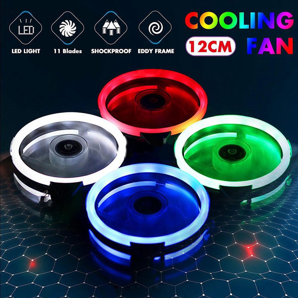 LED Cooling Fan RGB 120mm 12cm DC 12V Brushless Cooler For Computer ...