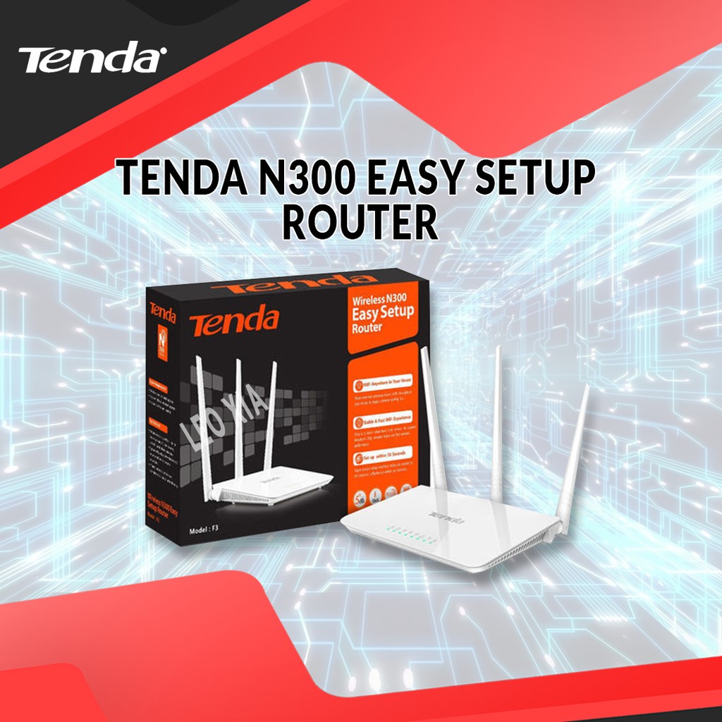 TENDA F3 WIRELESS N300 Easy Setup ROUTER | Shopee Philippines
