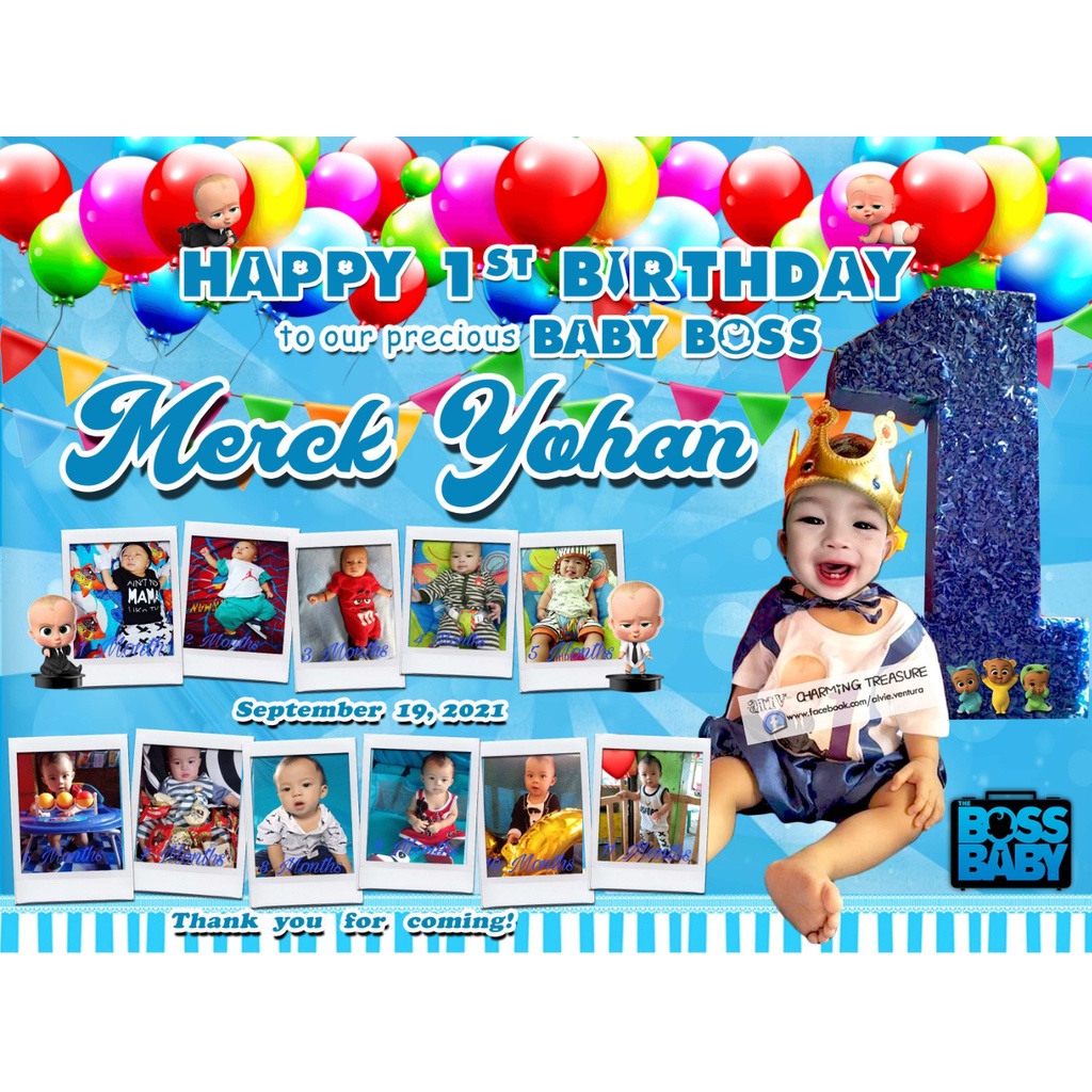 Happy 1st Birthday Tarpaulin Design