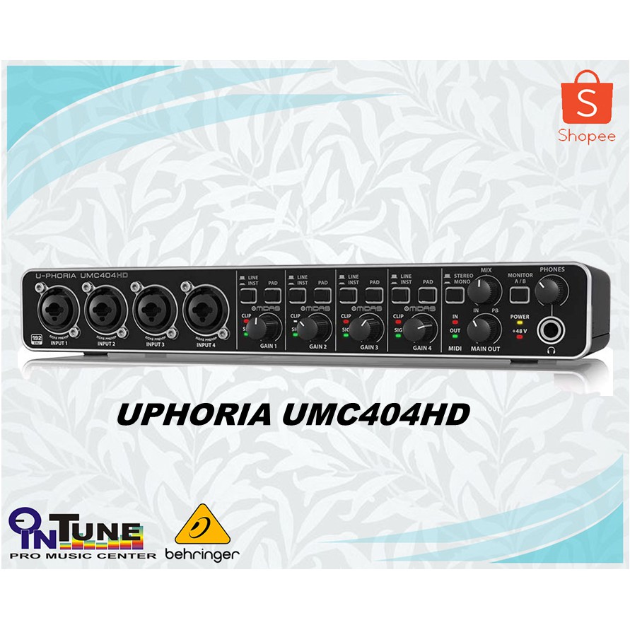 BEHRINGER Audio Interface 4-Channel UMC404HD | Shopee Philippines