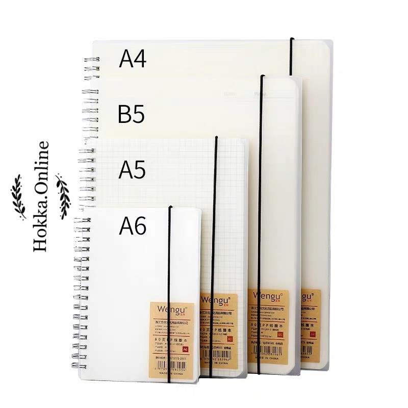 HOKKA Styled Notebook A6/A5/B5 With Garter | Shopee Philippines