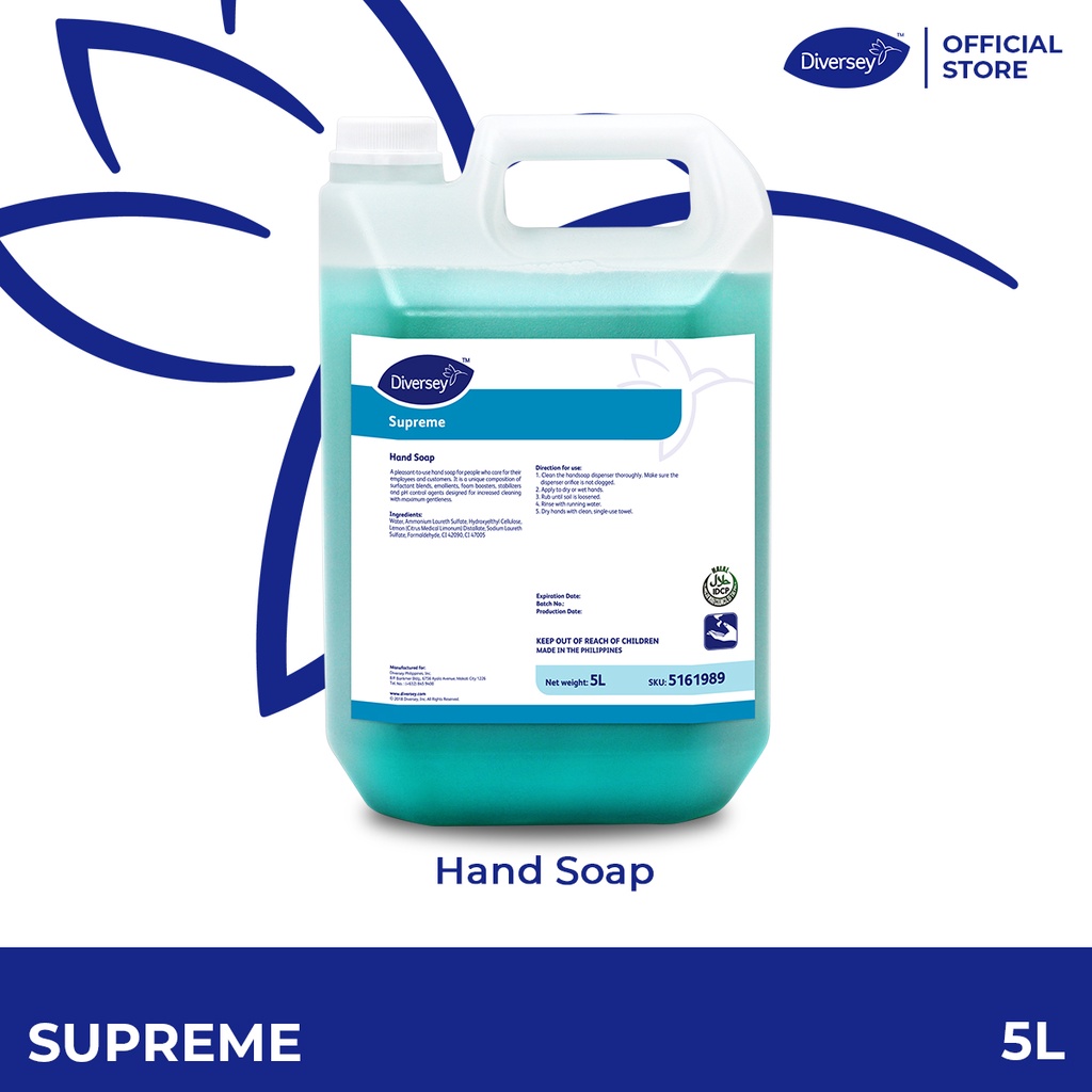 Diversey Supreme Liquid Hand Soap 5L | Shopee Philippines