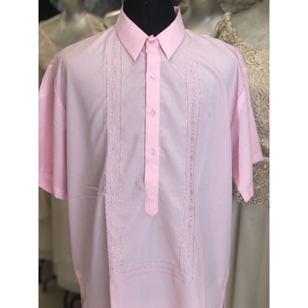 PINK polo barong SALE (office uniform, teacher's uniform) | Shopee ...