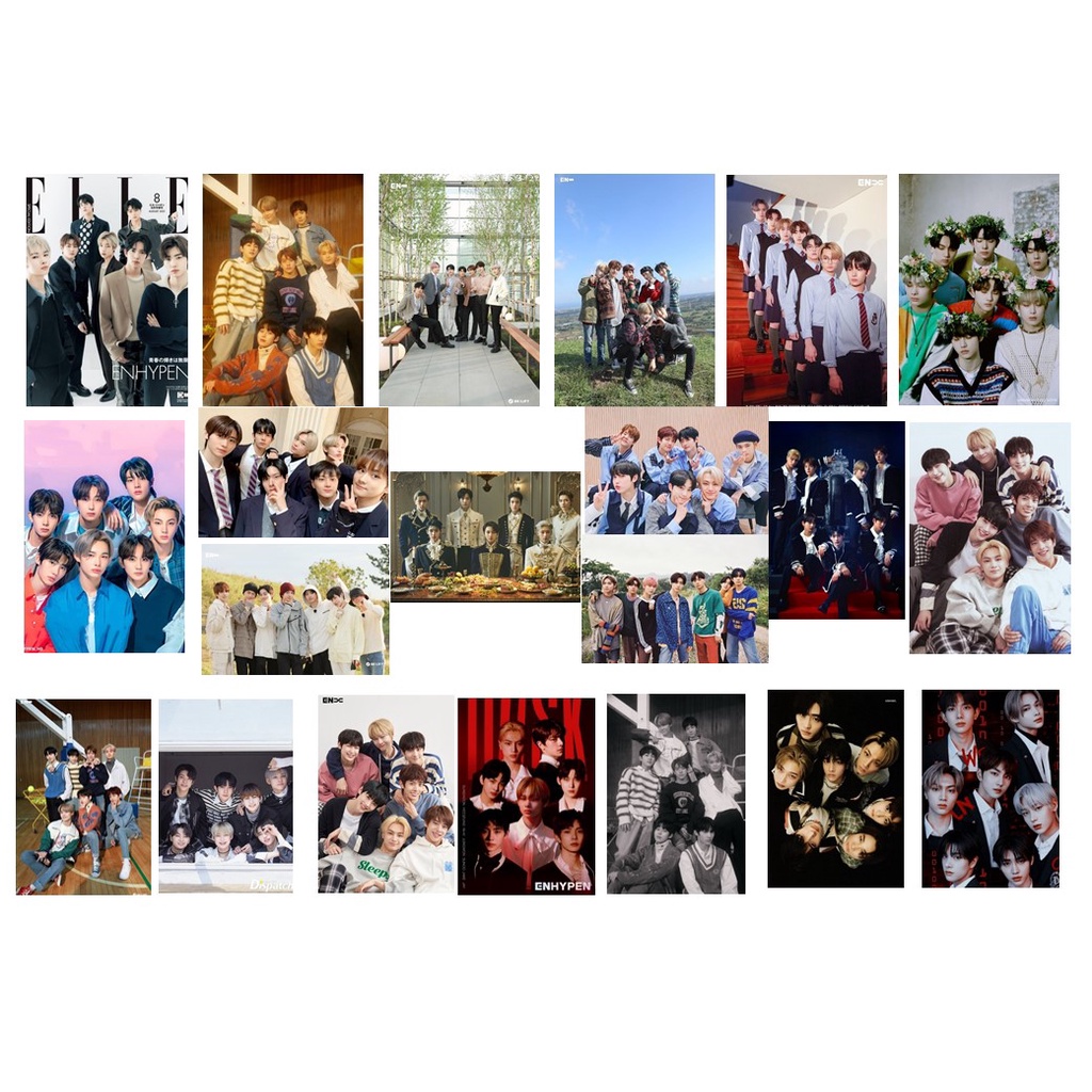 Enhypen Poster Group / Enhypen Posters with FREE Poster Box presyo ₱15