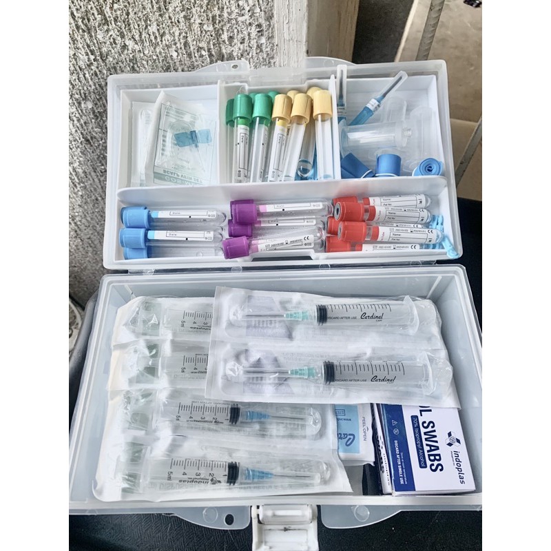 Phlebotomy kit medtech tackle box mt students edta syringe | Shopee ...