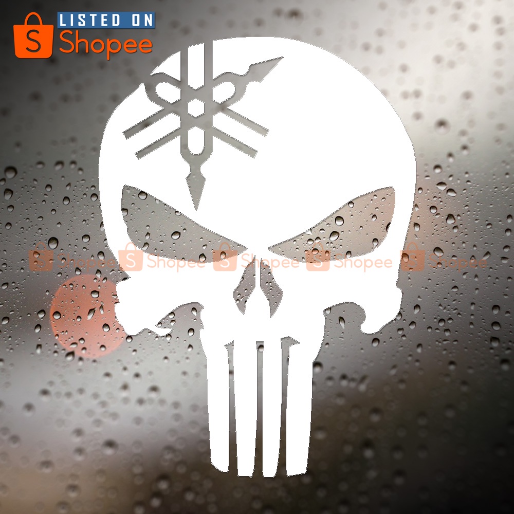 Sticker 1X | Skull Yamaha Punisher | Decals | Vinyl Weather Proof ...