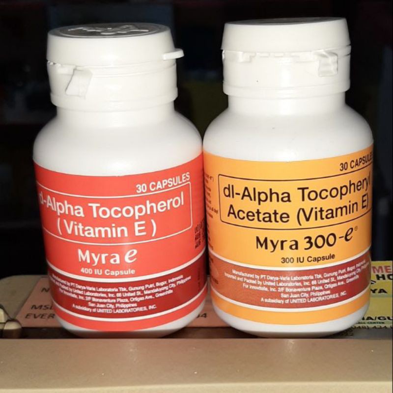 Myra e capsule 400IU / 300UI Bottle | Shopee Philippines