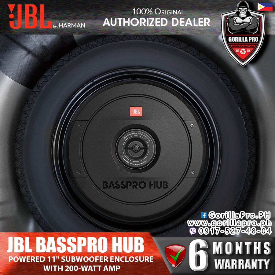 Jbl Basspro Hub Powered 11 Subwoofer Enclosure With 200 Watt Amp Mounts ...