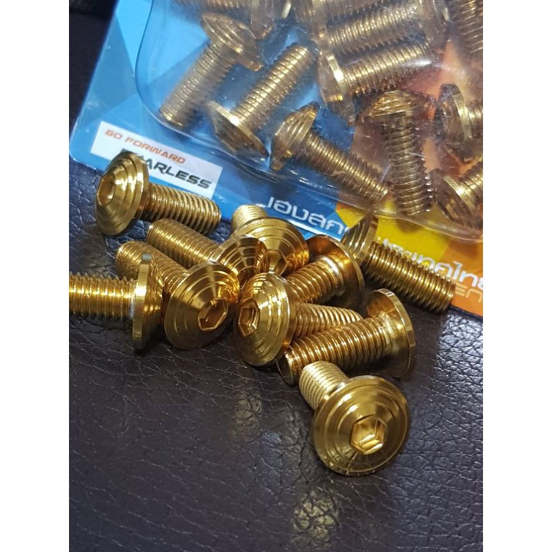 DISC BOLT HENG 8x20mm GOLD / White Gold (sold per piece) | Shopee ...
