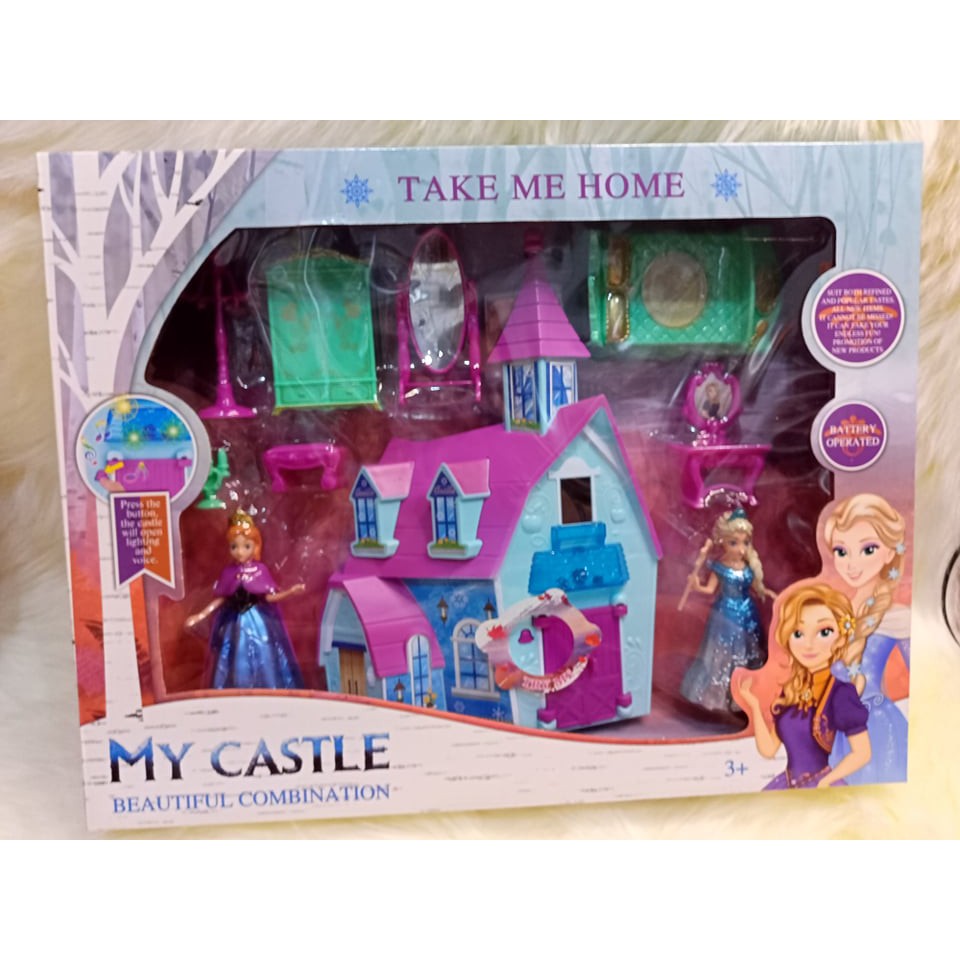 New elsa and anna house castle / new arrival cod | Shopee Philippines