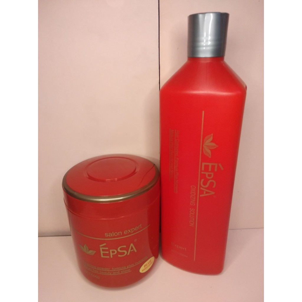 EPSA SALON BLUE BLEACHING POWDER 500ML WITH OXIDIZER 1000G | Shopee ...