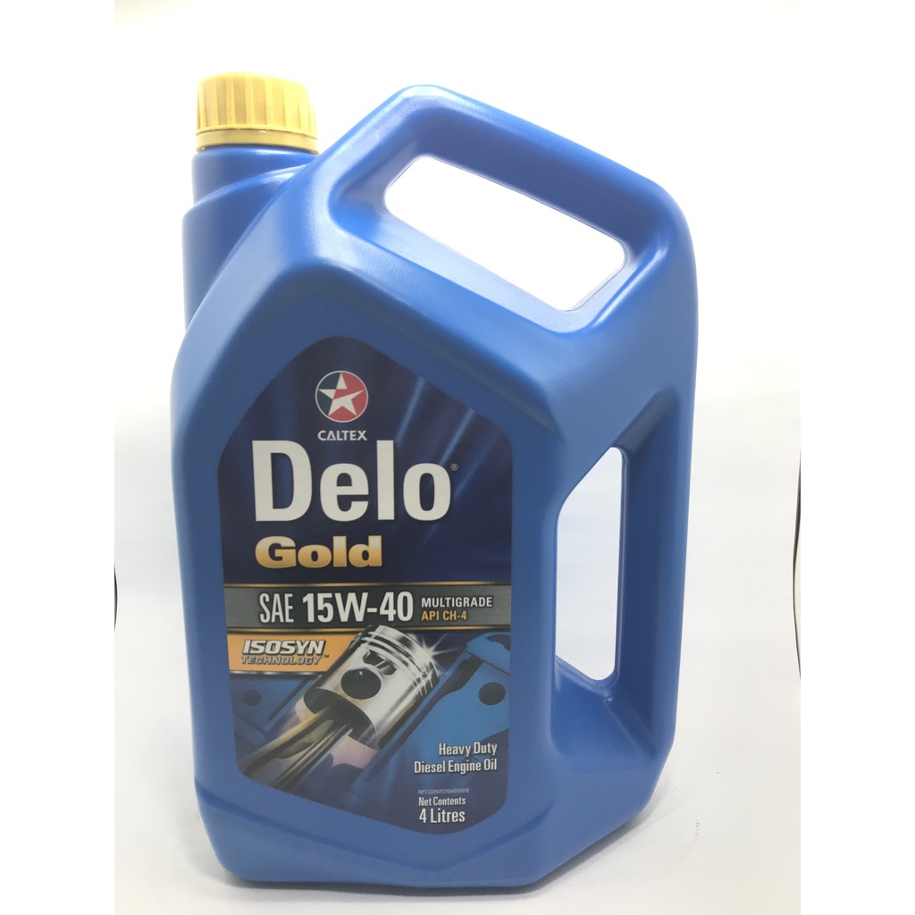 Caltex Delo Gold SAE 15W-40 Multigrade 1 gal | Shopee Philippines