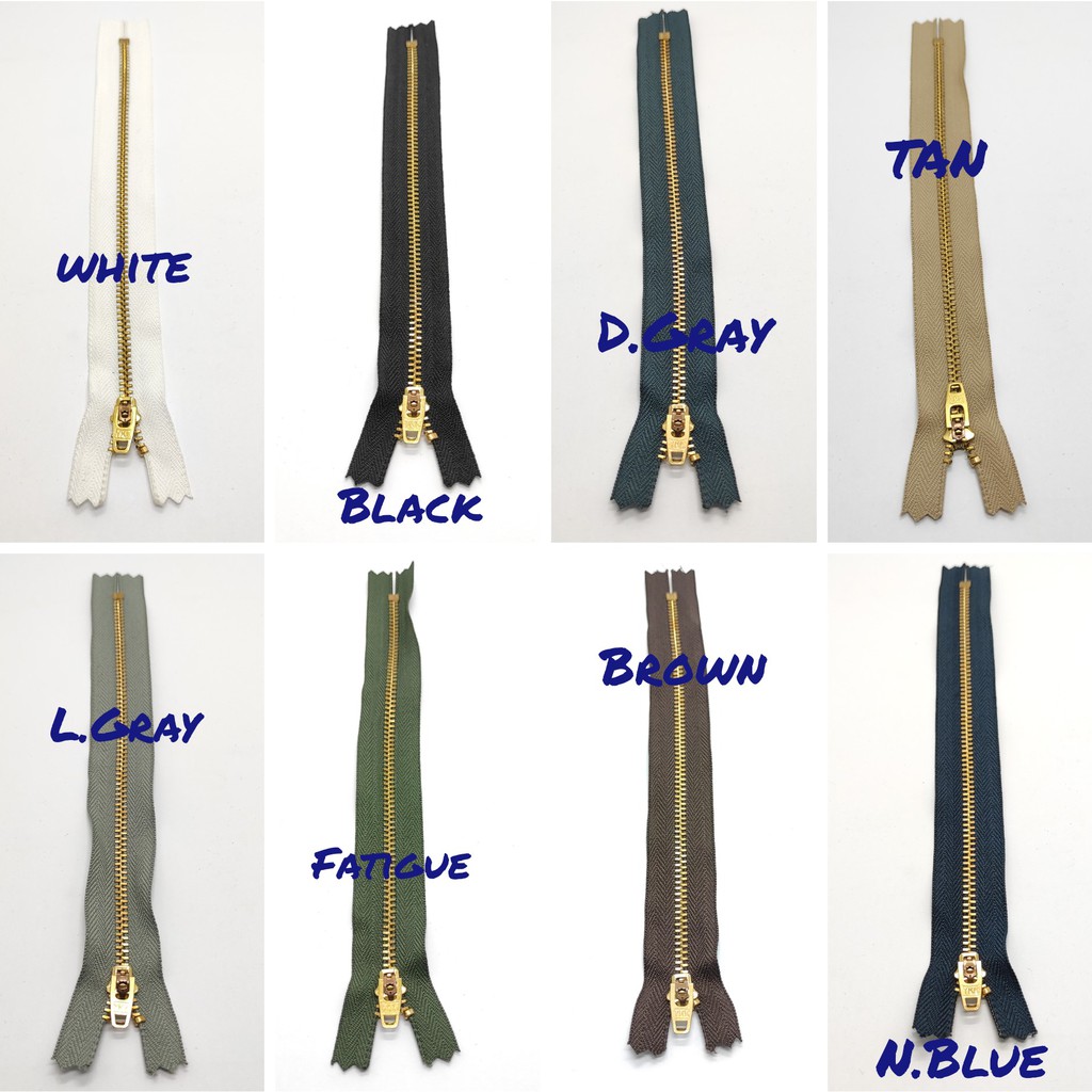 Original YKK Zipper 8" Tanzo/Brass (Short, Pant) | Shopee Philippines
