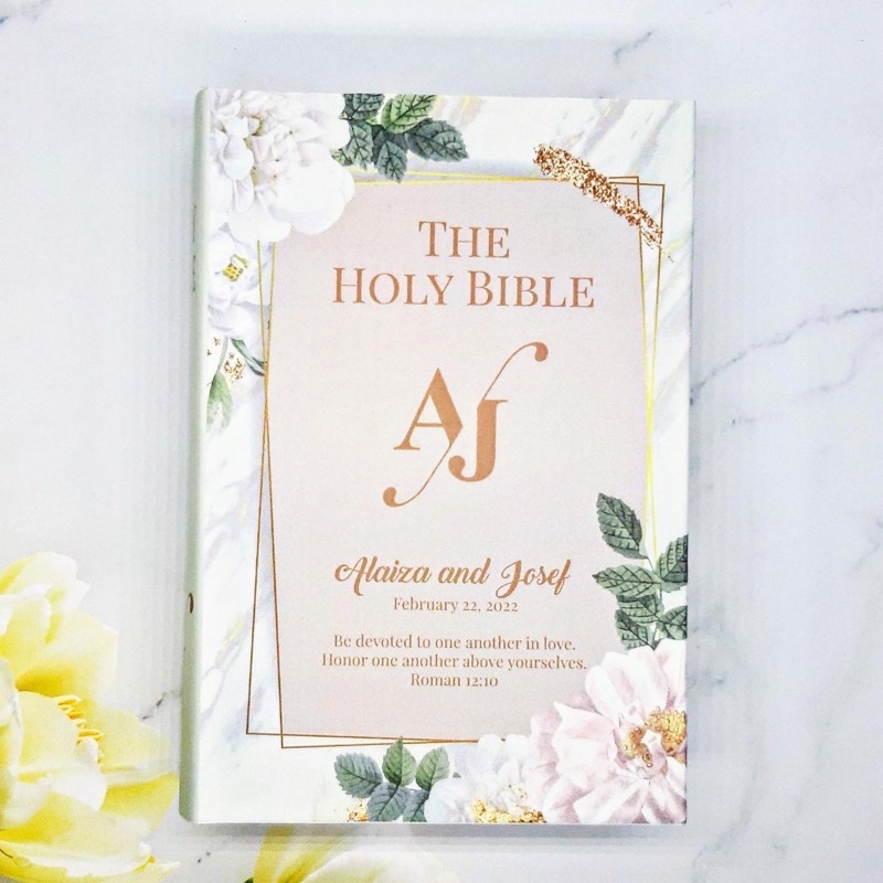 Personalized Catholic Tagalog Wedding Bible | Shopee Philippines