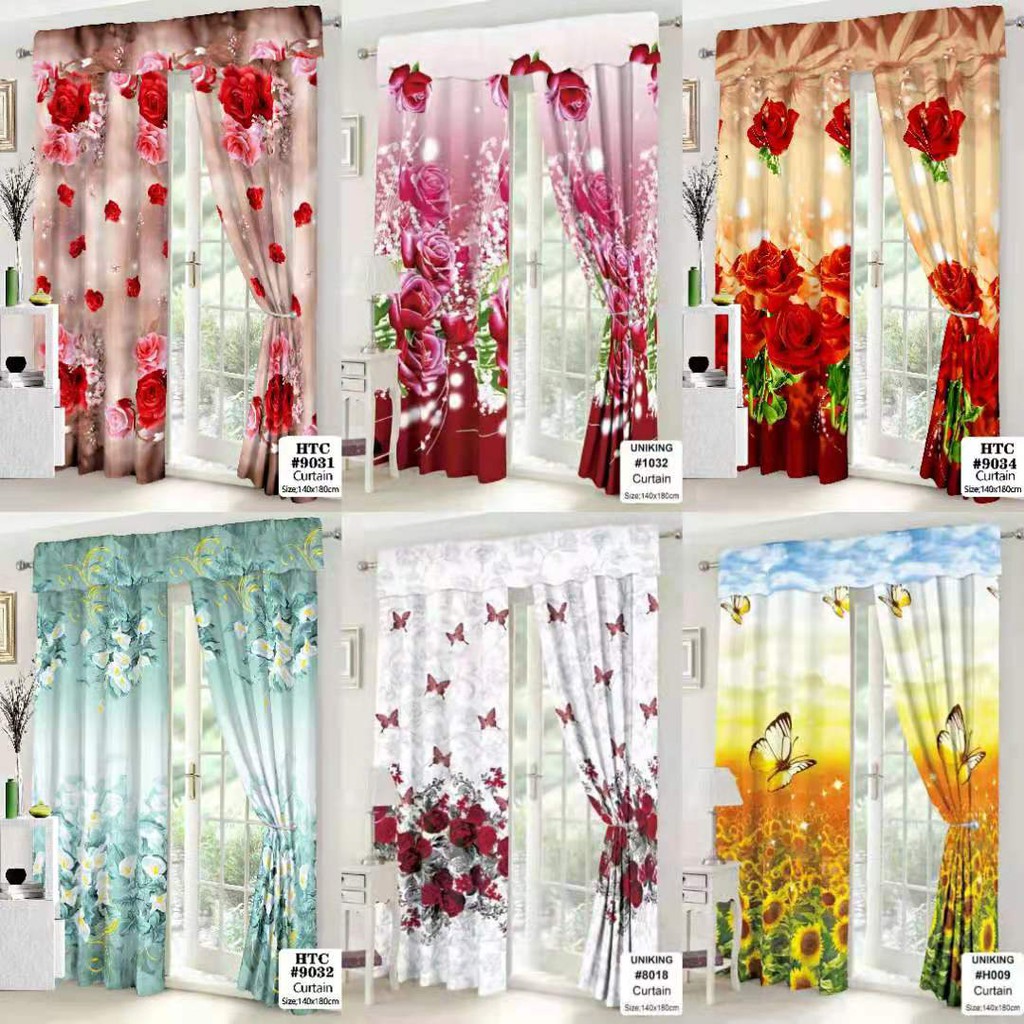 String flower Curtain for Window or door or Home Decor curtains(1pcs ...