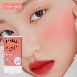 New Sunisa/Organic Clay Blush 2in1 Cheeck & Lip Matte Clay Blush 30g ...