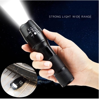 Movall Ultra Bright CREE XML T6 LED 5 Mode Bright Zoom Flashlight Splashproof Torch | Shopee ...