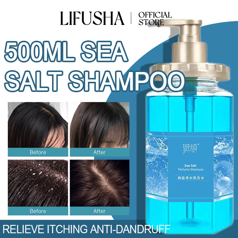 LIFUSHA 500ml Sea Salt Shampoo Anti Dandruff Shampoo Psoriasis Shampoo ...