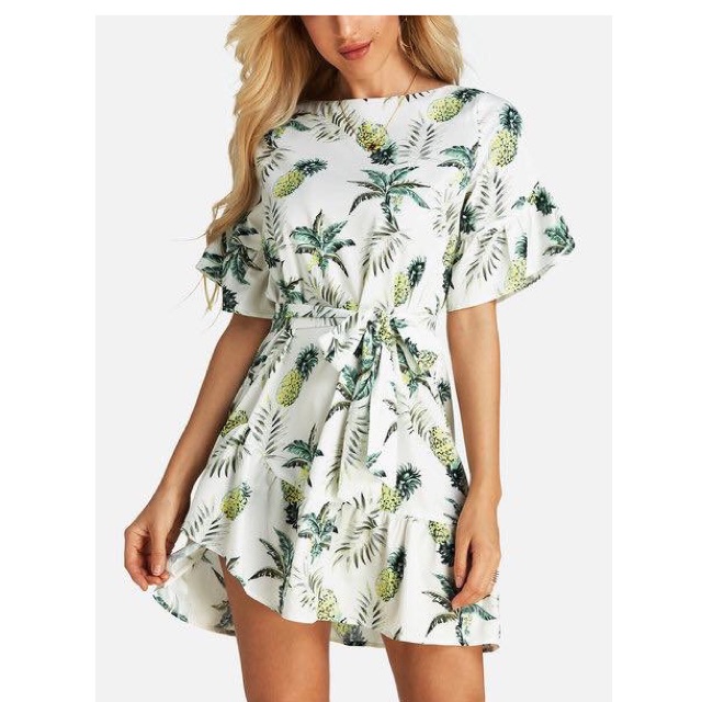 Pineapple Mini Dress | Shopee Philippines